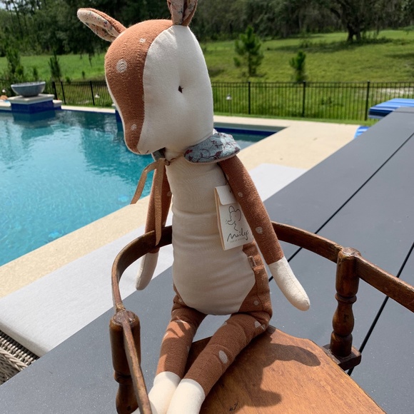 Maileg | Other | New Maileg Deer Girl With Floral Shoulder Wrap | Poshmark